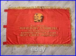 Old banner of the USSR (Soviet) Coat of Arms Communist FLAG Soviet ...