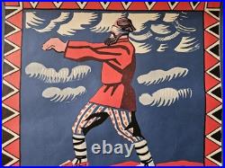 Soviet Propaganda Poster Radakov 1920s An Illiterate man is a blind man ...